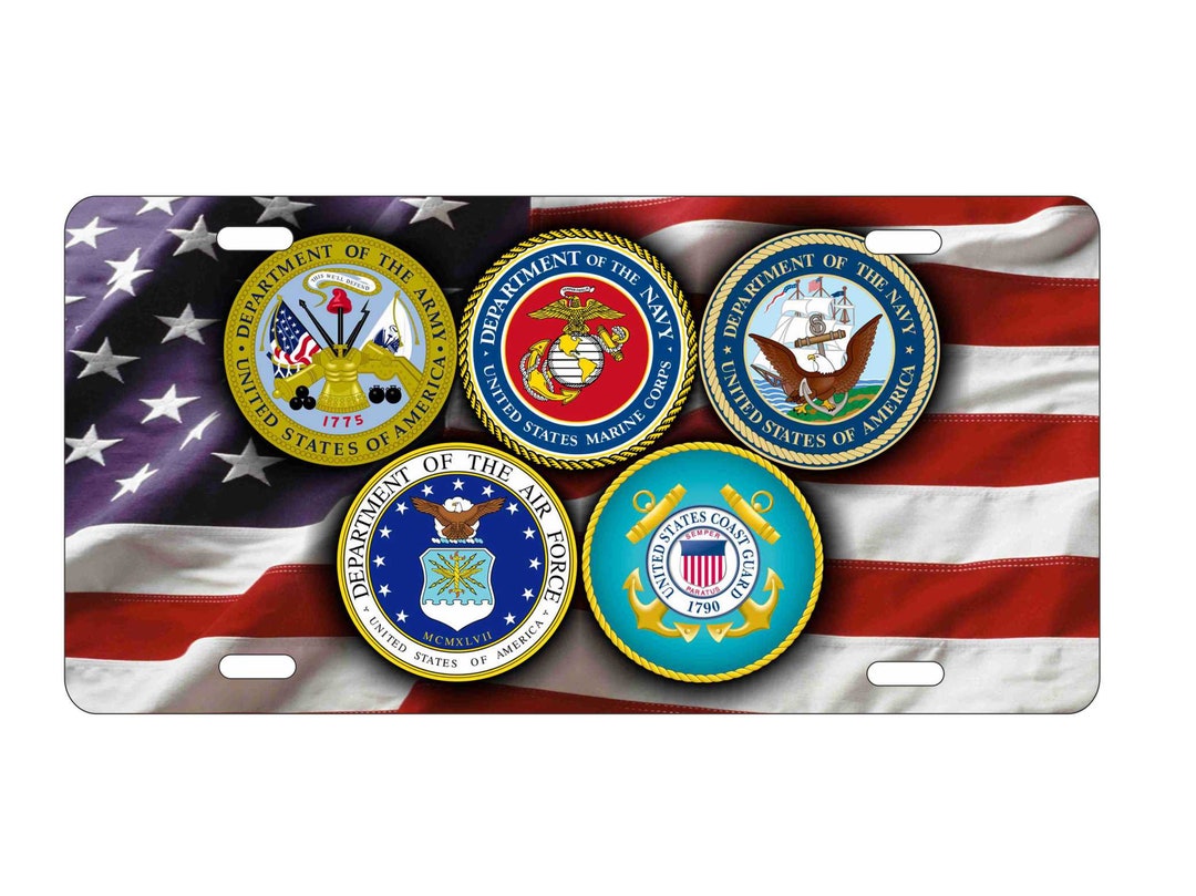 Military Veteran License Plates Quot;US Army Armor Branch Insignia ...
