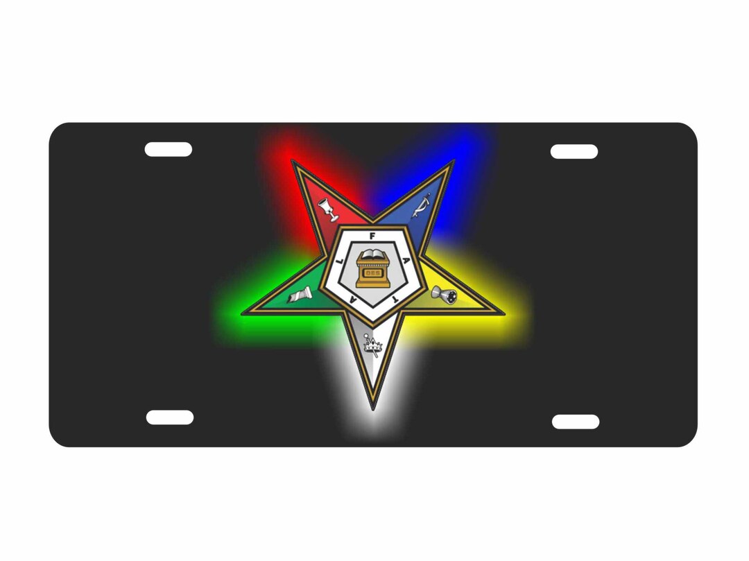 Order of the Eastern Star License Plate, Decorative Aluminum Car Tag - Etsy