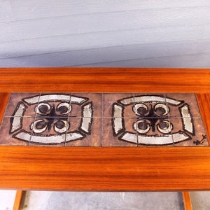 Mid Century Danish Teak Tile Drop Leaf Dining Table by Gangso Mobler ...