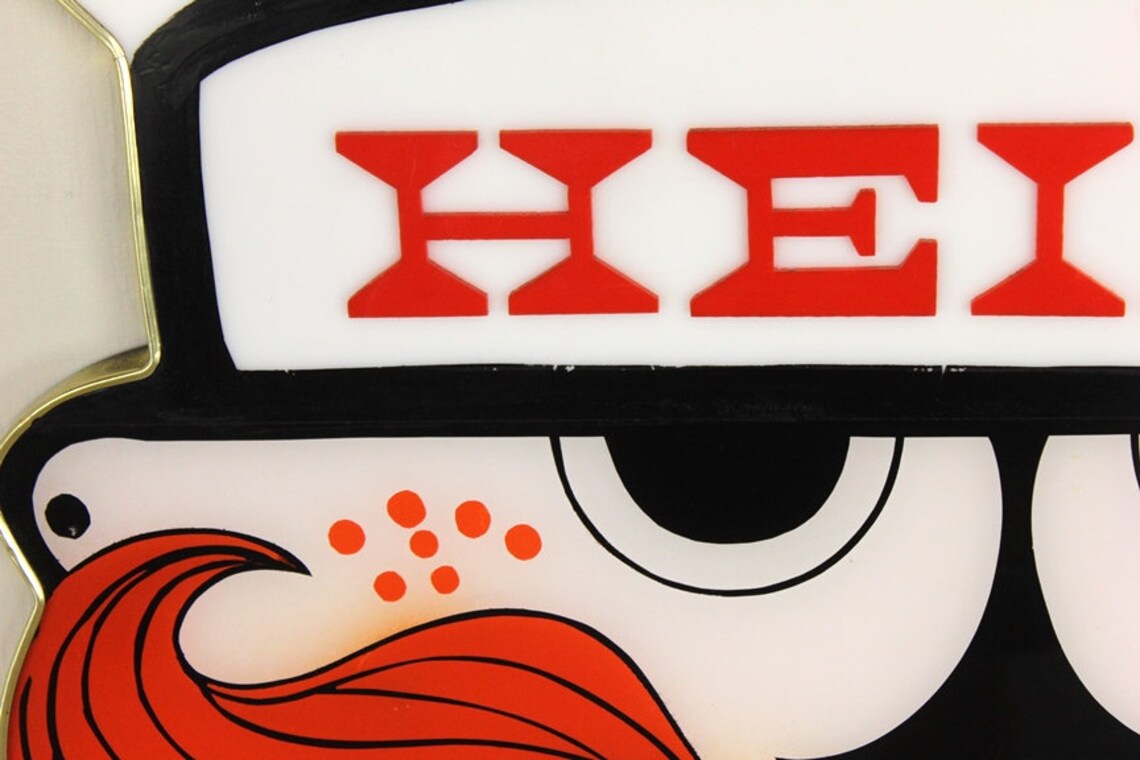 Vintage 70's Heinz Products Chef Sign Retro Dry Erase - Etsy