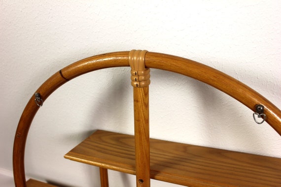 Vintage Rattan Round Circle Wall Shelf Hanger Boho Bohemian Vintage Rattan Round Circle Wall Shelf Hanger Boho Bohemian