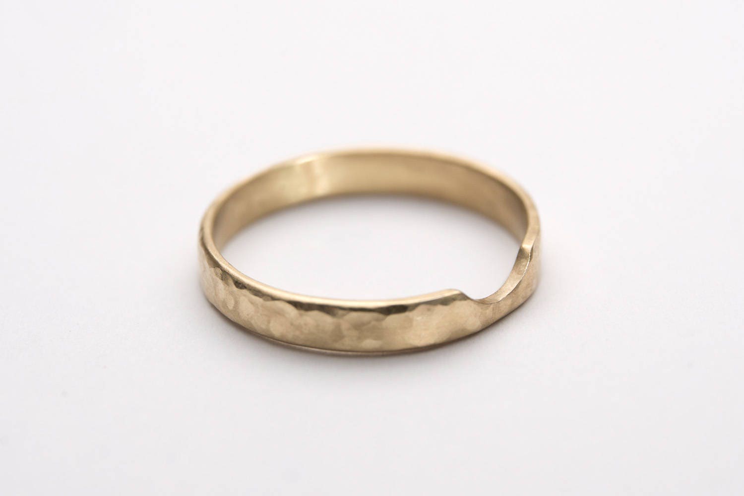 Wedding Solid Gold Nesting Ring, Nesting Wedding Band, Gold Wedding ...