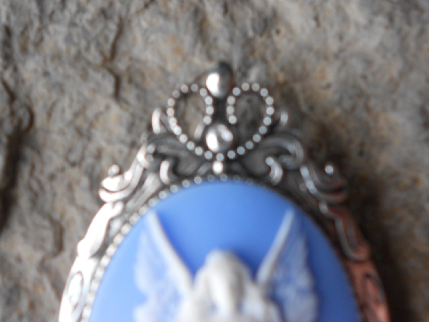 Choose Gold or Silver 2 in 1 Guardian Angel Cameo - Etsy