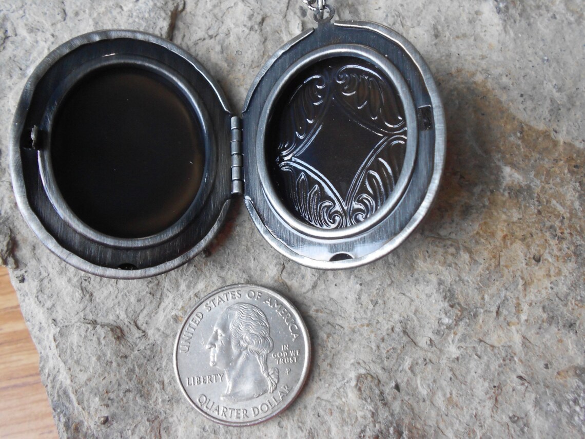 Dragon Antiqued Silver Plated Locket High Quality | Etsy