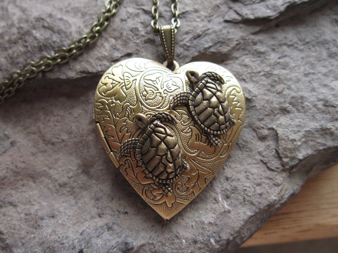 Bronze Sea Turtle Heart Lockets - Great Quality - Turtle - Turtle Lover ...