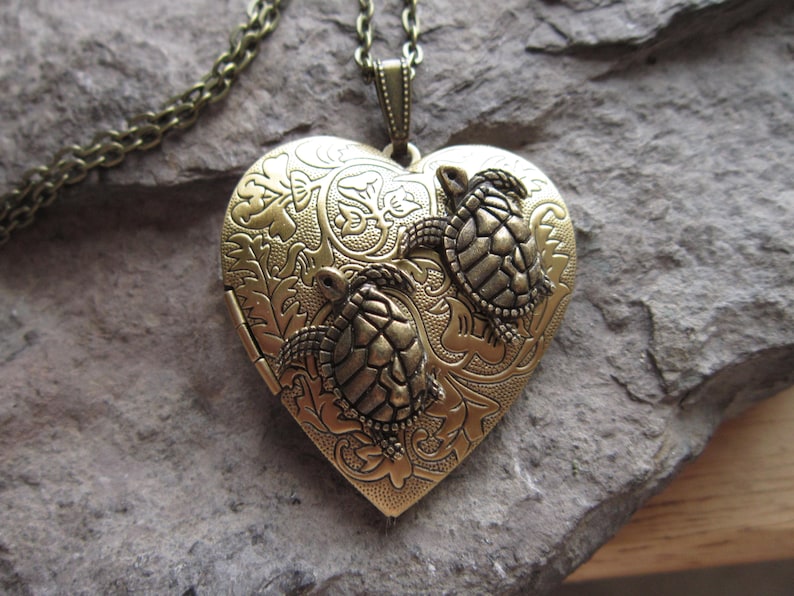 Bronze Sea Turtle Heart Lockets - Great Quality - Turtle - Turtle Lover ...