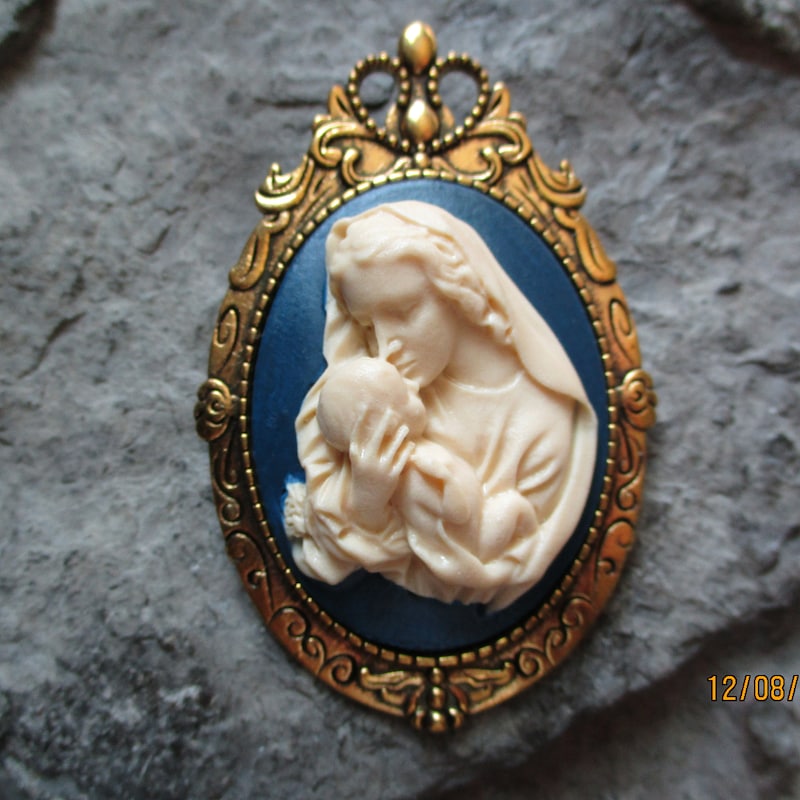 Virgin Mary Pin - Etsy
