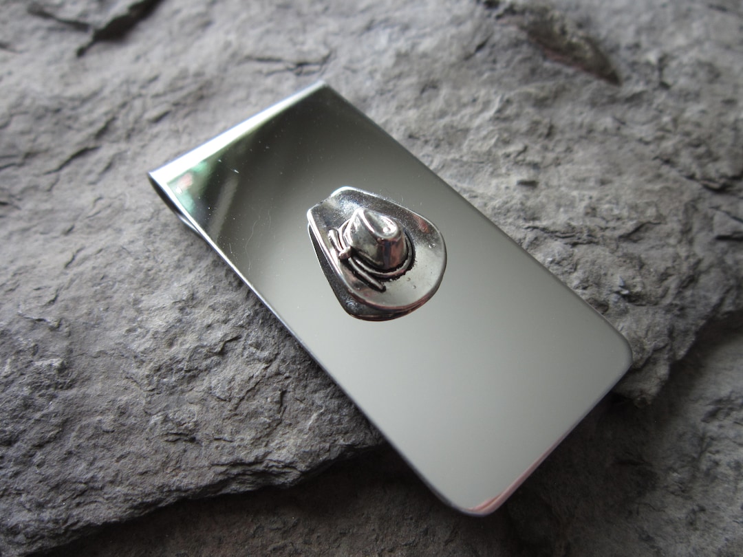 Cowboy Hat Stainless Steel Money Clip - Father's Day Gift ...