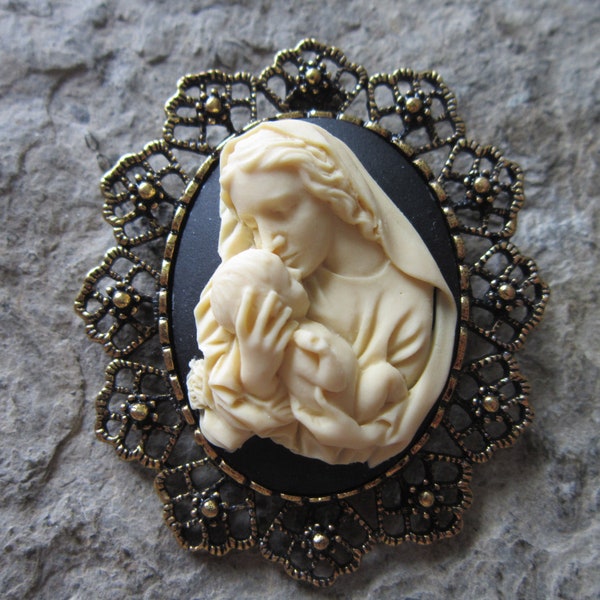 Silver Virgin Mary Kissing - Etsy
