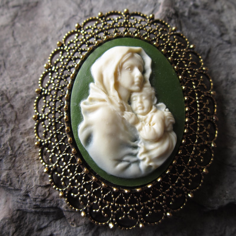 Virgin Mary Pin - Etsy