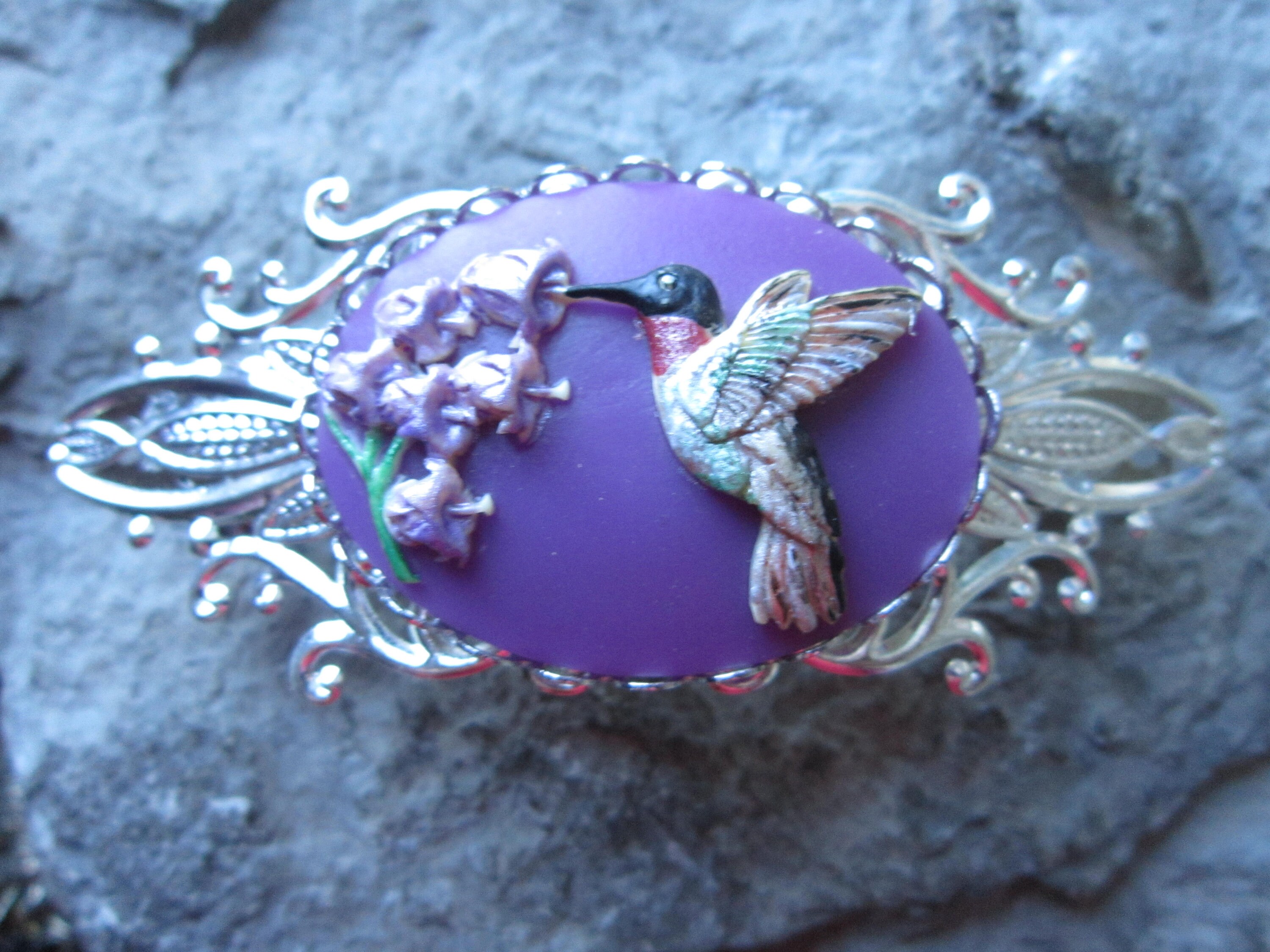 Red Bird Barrettes - Etsy