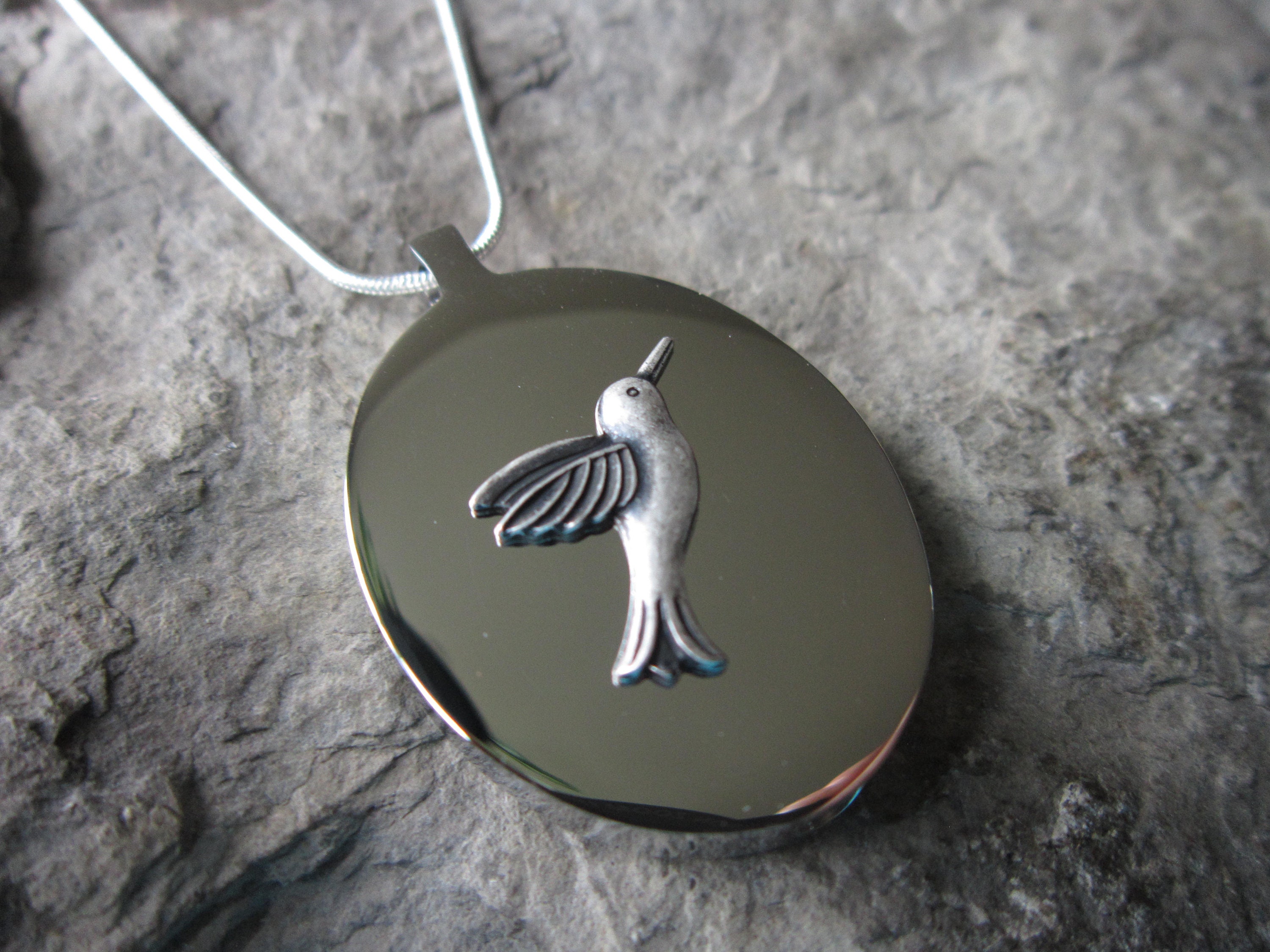 Choose Gold or Silver Hummingbird Stainless Steel Urn | Etsy