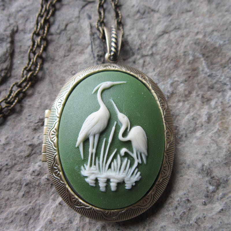 925 Silver Cameo Locket - Etsy