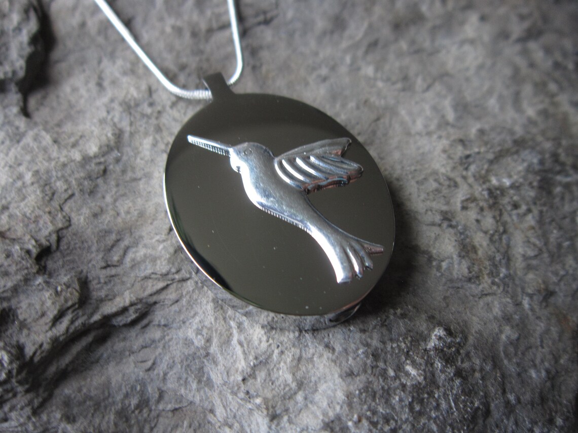 Choose Silver or Gold Hummingbird Stainless Steel Urn - Etsy