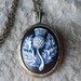 Unisex Bolo Bola Tie Rooster hand Painted Cameo necklace Choker tie ...
