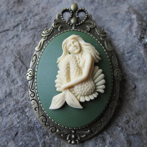 Choose Green, Black, Blue, Purple, Pink 2 in 1 Mermaid Holding a Shell ...