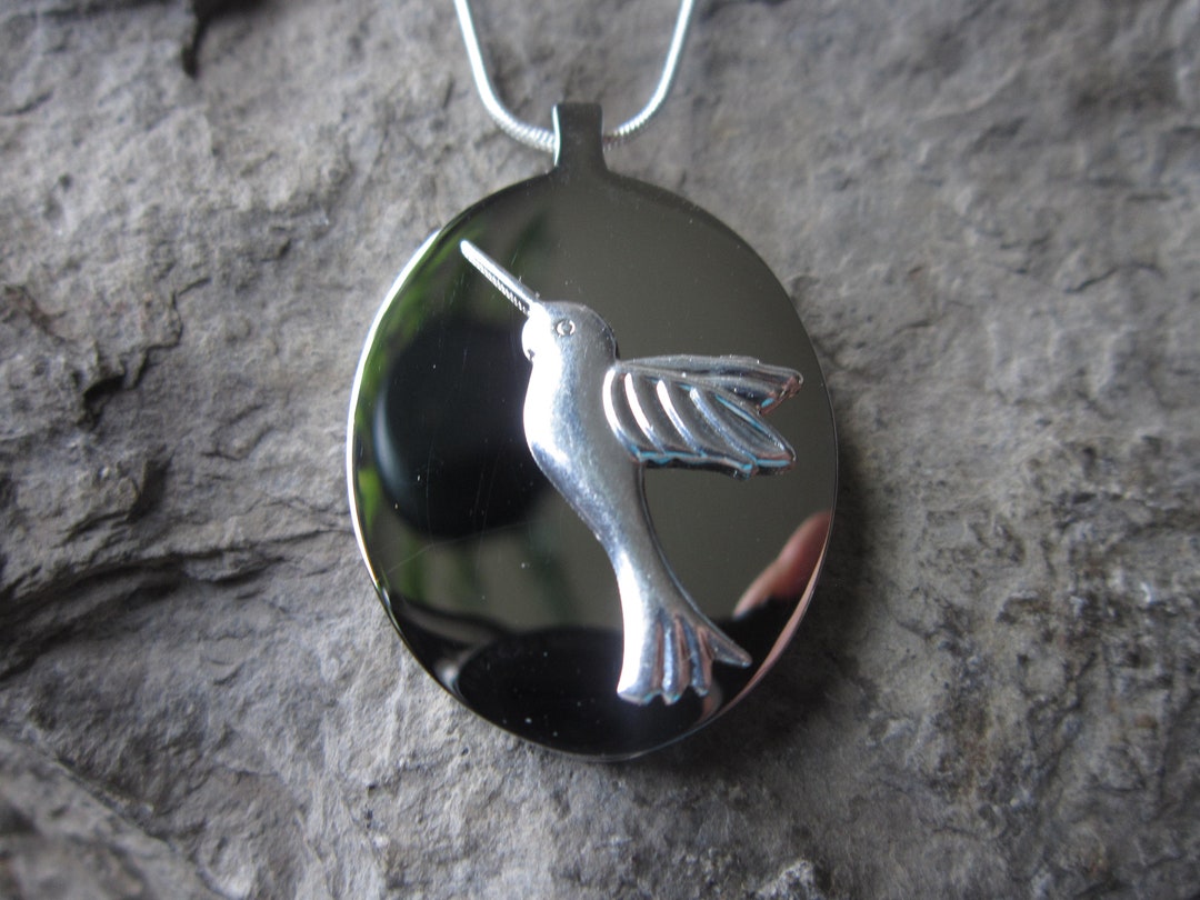 Choose Silver or Gold - Hummingbird Stainless Steel Urn Necklace ...