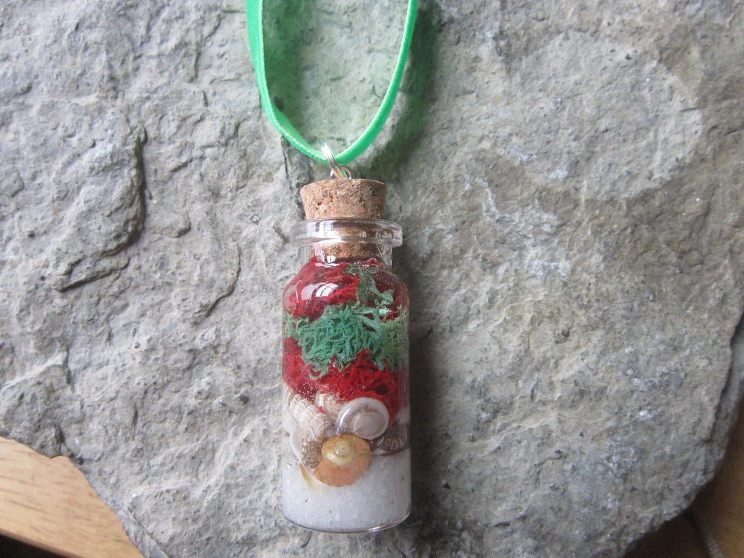 2 in 1 Ornament and Necklace - Christmas at the Beach, Real Sand ...