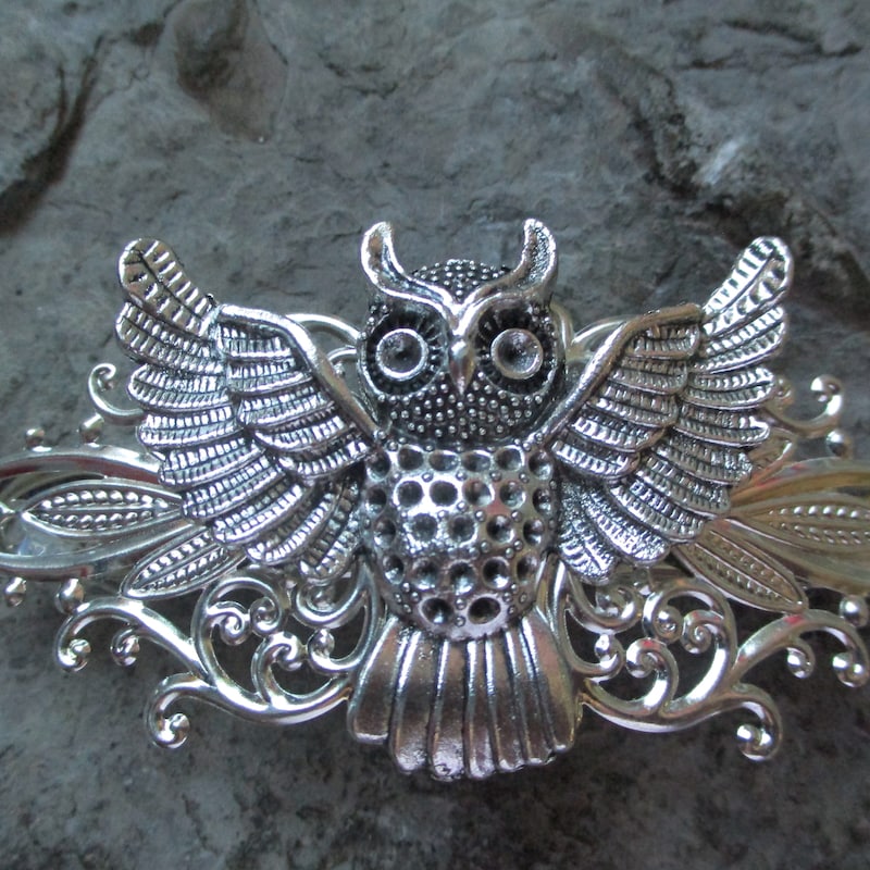 Owl Hair Clip - Etsy
