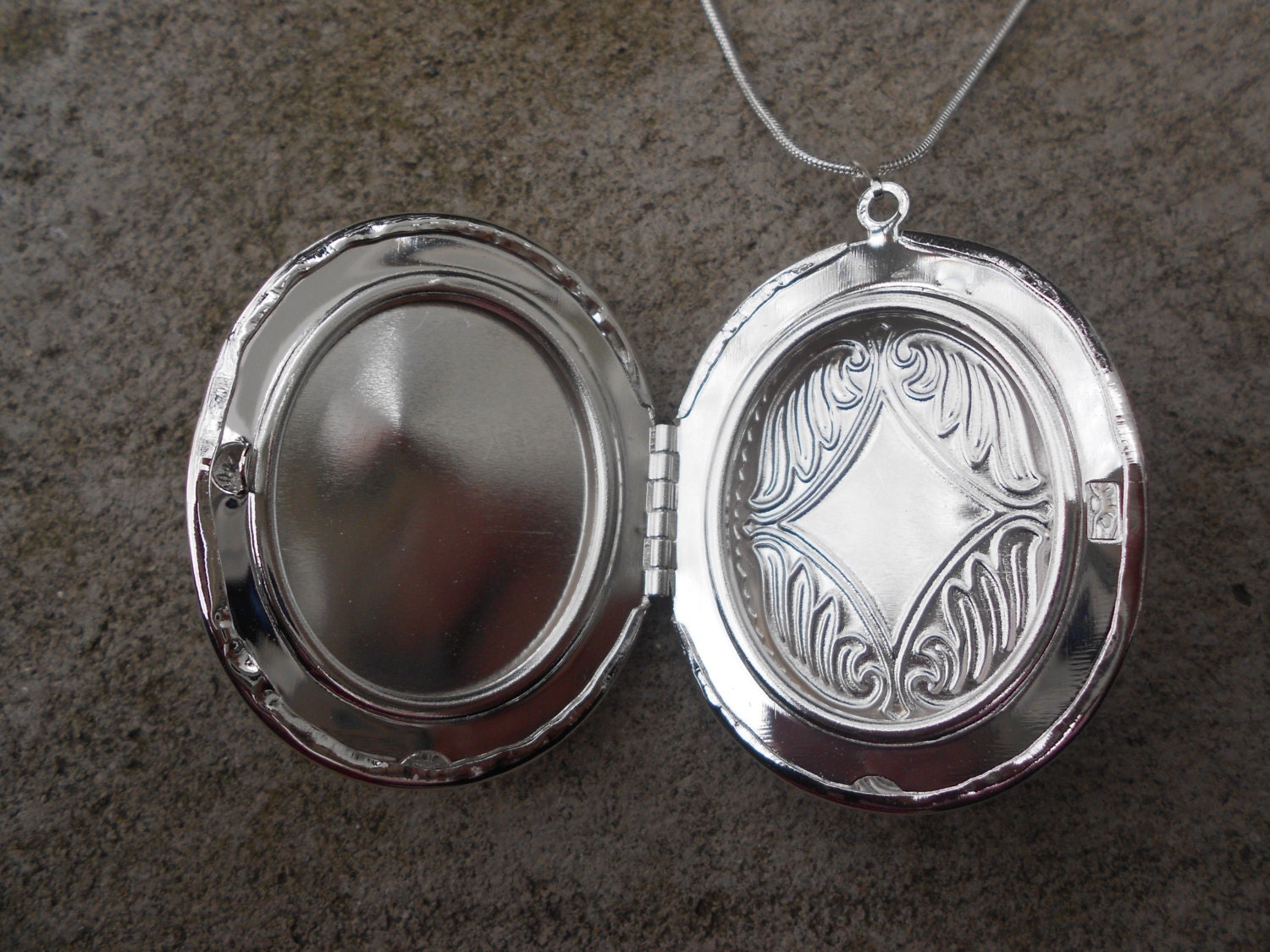 Choose Bronze or Silver Fairy Locket Cream on Green | Etsy