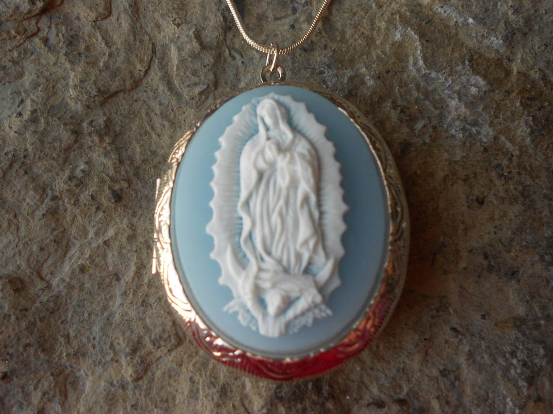 Choose Black or Blue - Virgin Mary - Mother Mary - Lady of Guadalupe ...