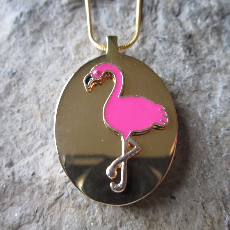 Flamingo Necklace - Etsy