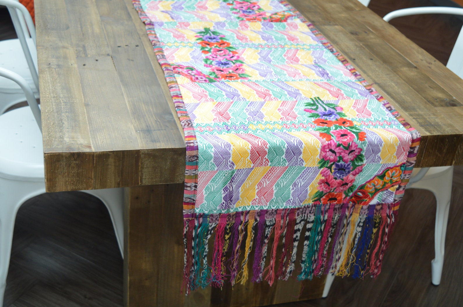 Embroidered Table Runner Huipil Table Runner Guatemalan - Etsy