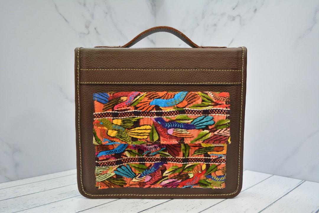 Zipper Binder for Planners, Genuine Leather Binder With Retractable ...