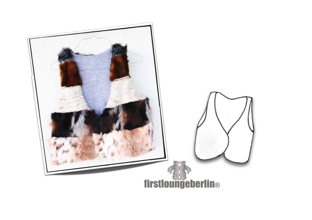 Ulla Reversible Vest Fur Vest Women's Vest Jacket Reversible Vest ...