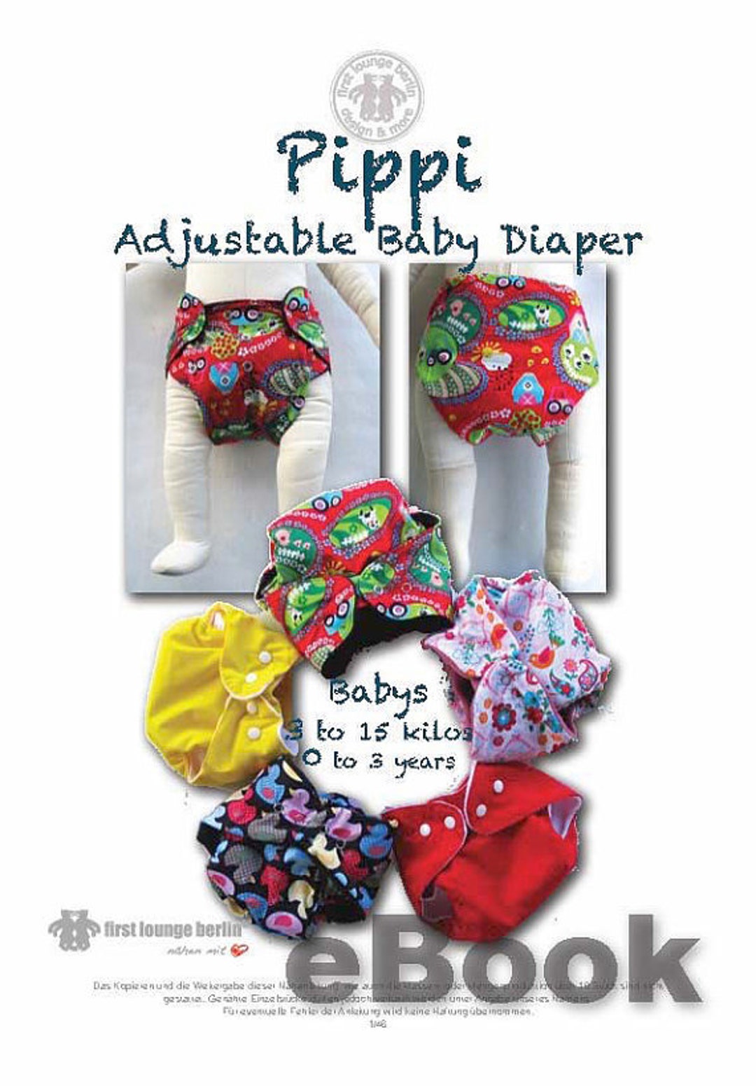 Us-pippi E-book Pdf With Patterns Adjustable Babys Diaper Napkin ...