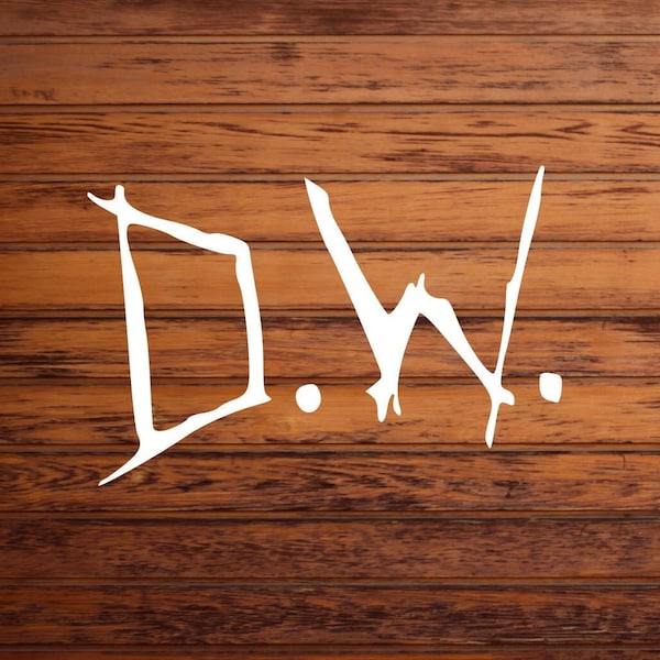 Supernatural Sticker Initial - Etsy