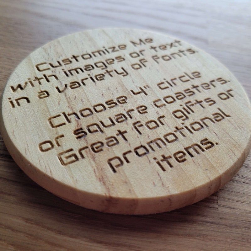 Laser Engraved Coasters - Etsy