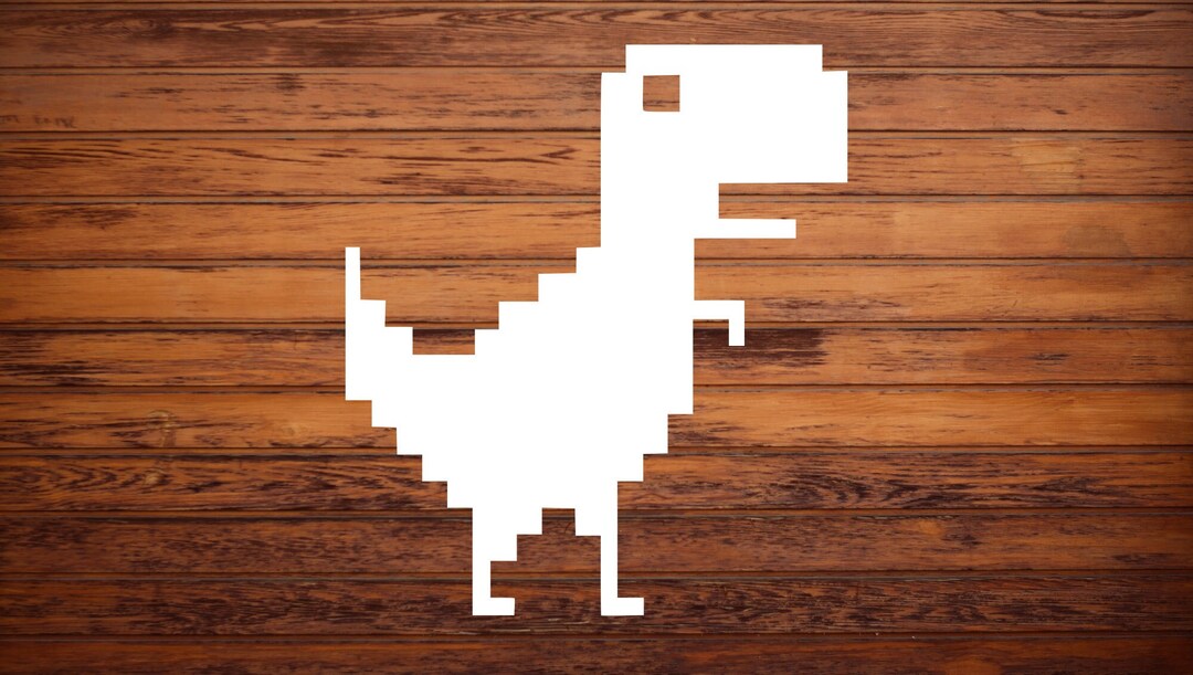 Rawr Pixel T-rex Dinosaur Vinyl Decal Sticker for Vehicle Laptop Phone ...