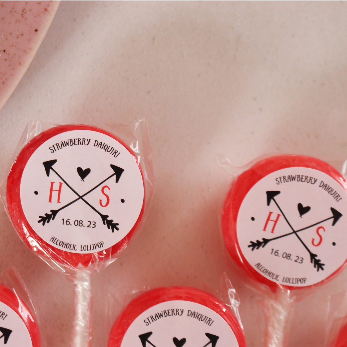 Personalised Alcoholic Lollipops Wedding Favours Wedding - Etsy