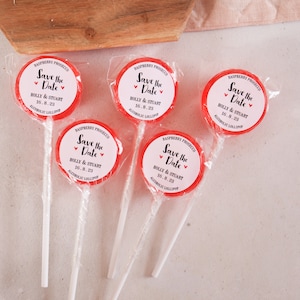 Personalised Alcoholic Lollipops Wedding Favours Wedding Save the Date ...