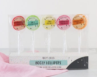 Alcoholic Mixed Pink Cocktail Lollipops Gift for Her Food Gift Gift for ...