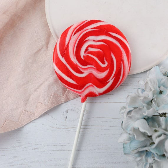 Strawberries and Cream Giant Lollipop Gift for Her Party | Etsy