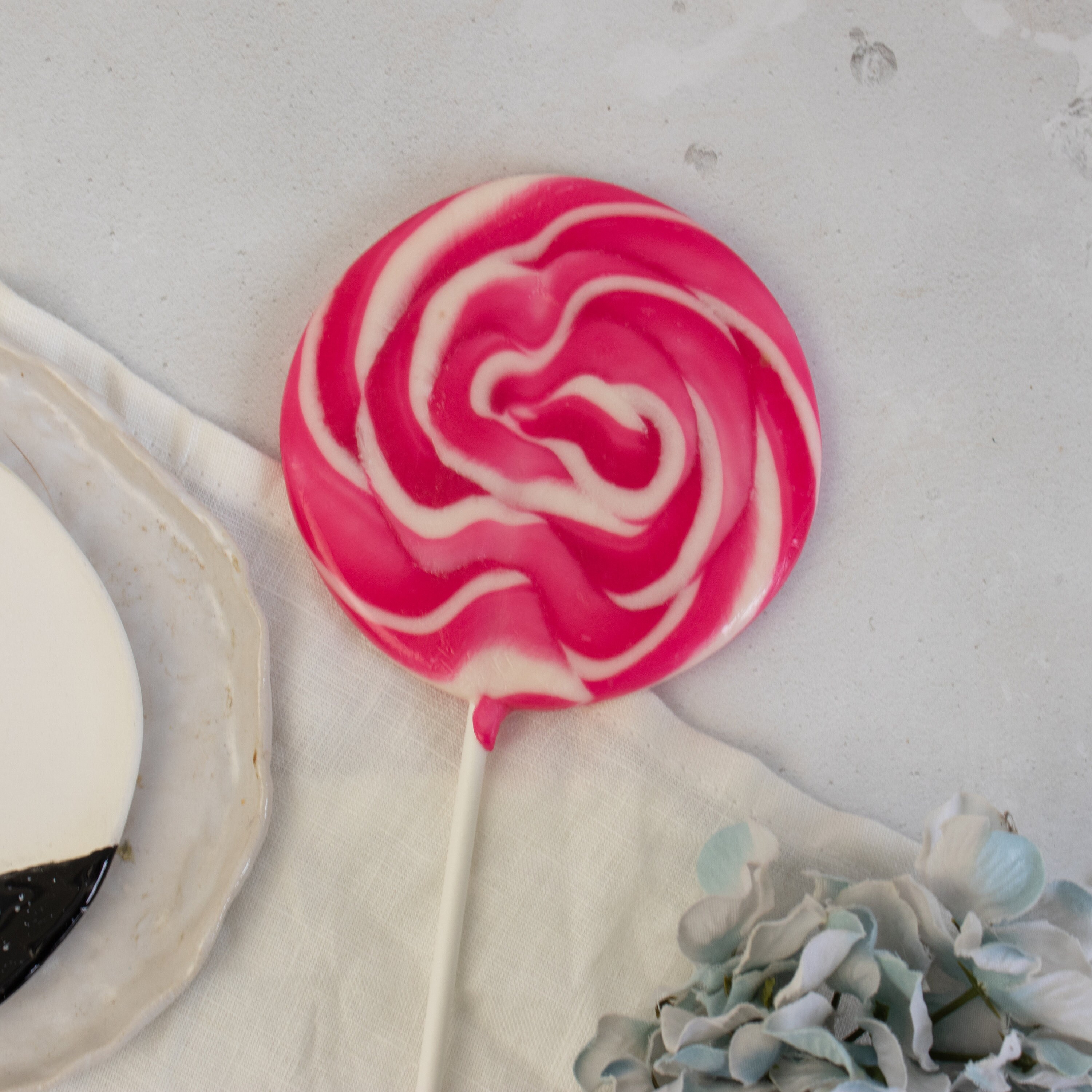 Raspberry Vanilla Giant Lollipop - Gift for Her - Party Favour - Food ...