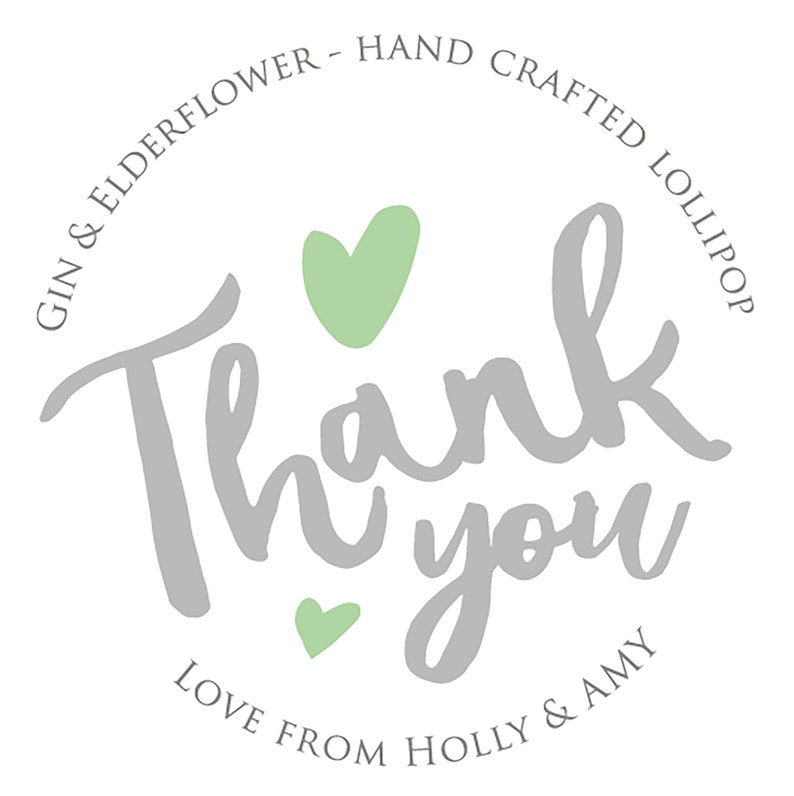 Personalised Thank You Alcoholic Lollipops Wedding Favours - Etsy