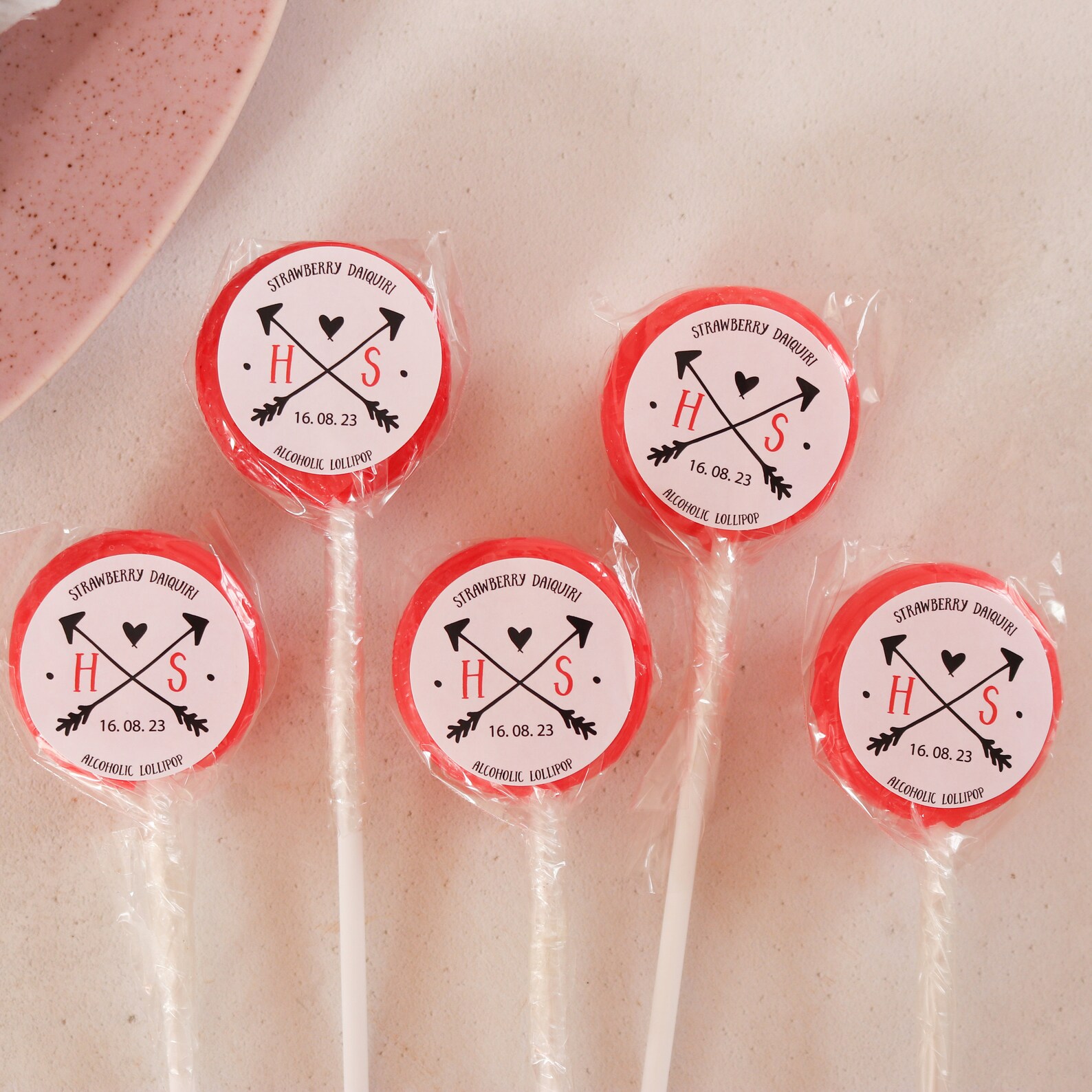 Personalised Alcoholic Lollipops Wedding Favours Wedding - Etsy