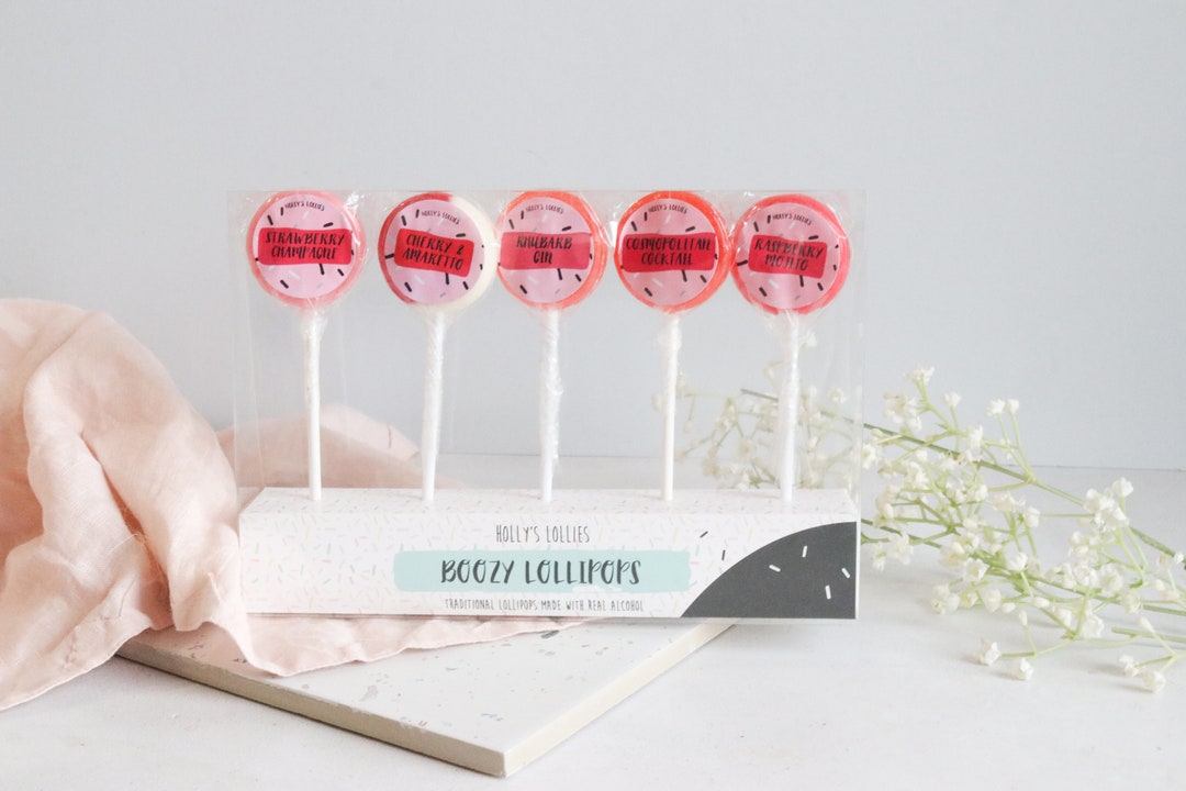 Alcoholic Mixed Pink Cocktail Lollipops Gift for Her Food Gift Gift for ...
