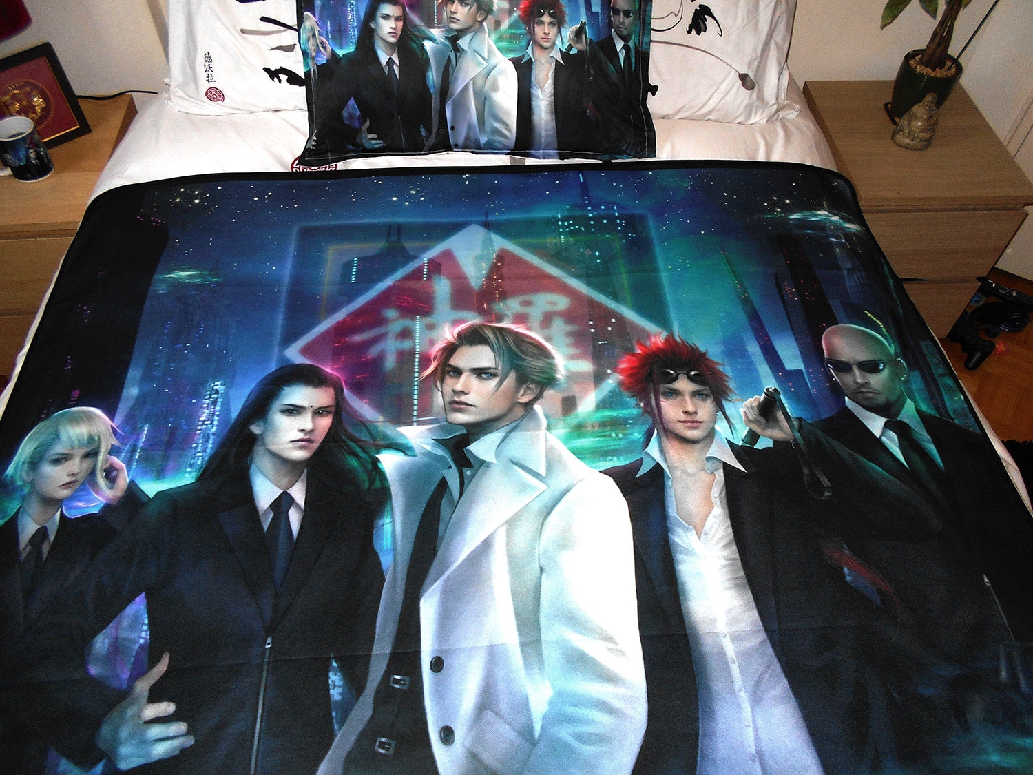 FF7 Rufus Shinra and the Turks Art Blanket Final Fantasy 7 - Etsy