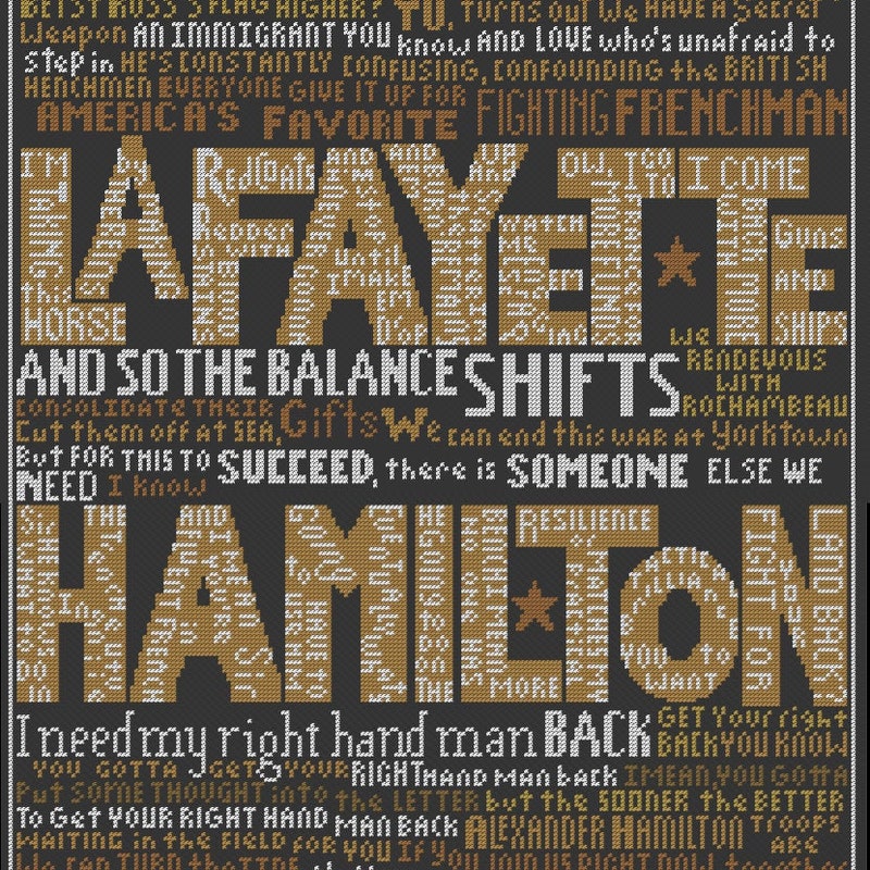 Hamilton Cross Stitch Patterns - Etsy
