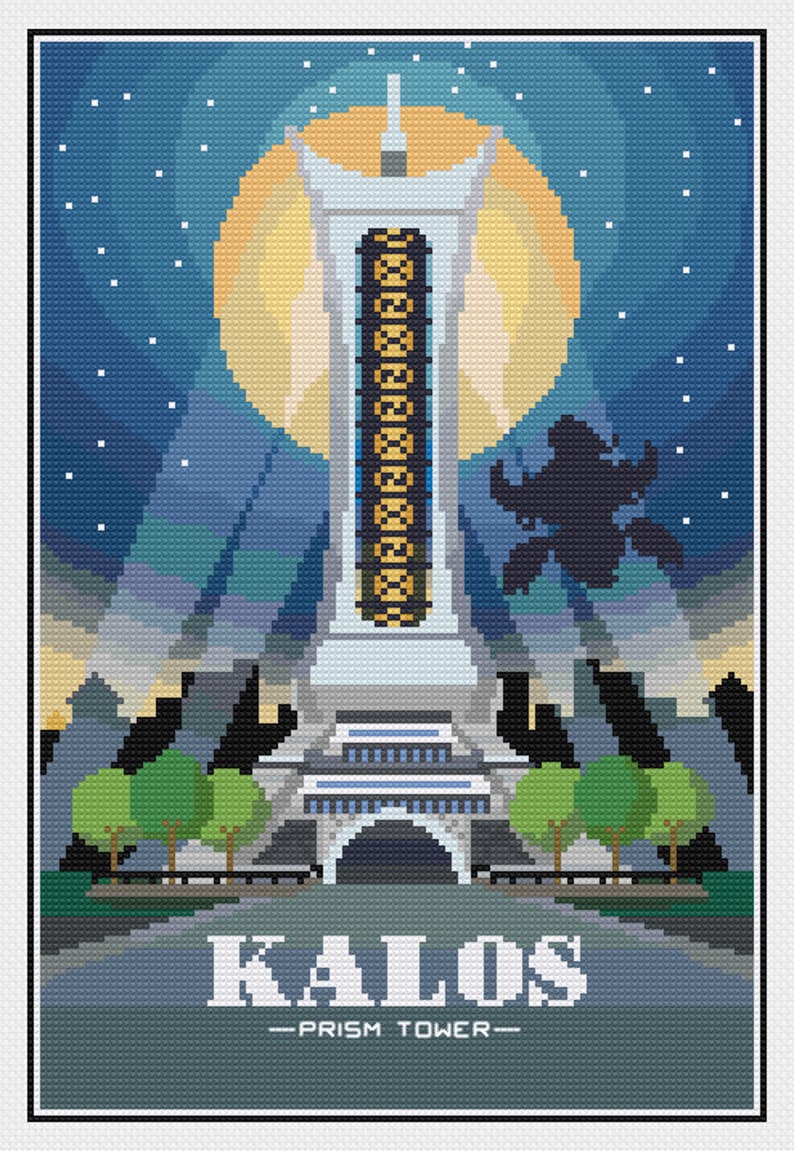 Kalos Region Pokemon Cross Stitch Pattern - Etsy Australia