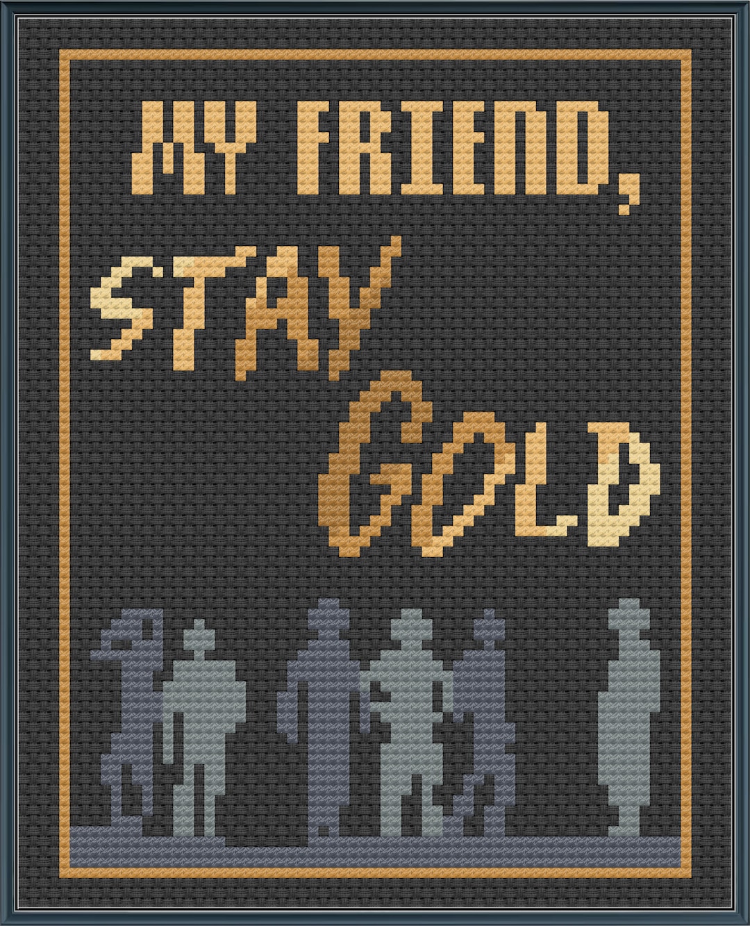 Stay Gold - the Outsiders - PDF Cross Stitch Pattern - Etsy