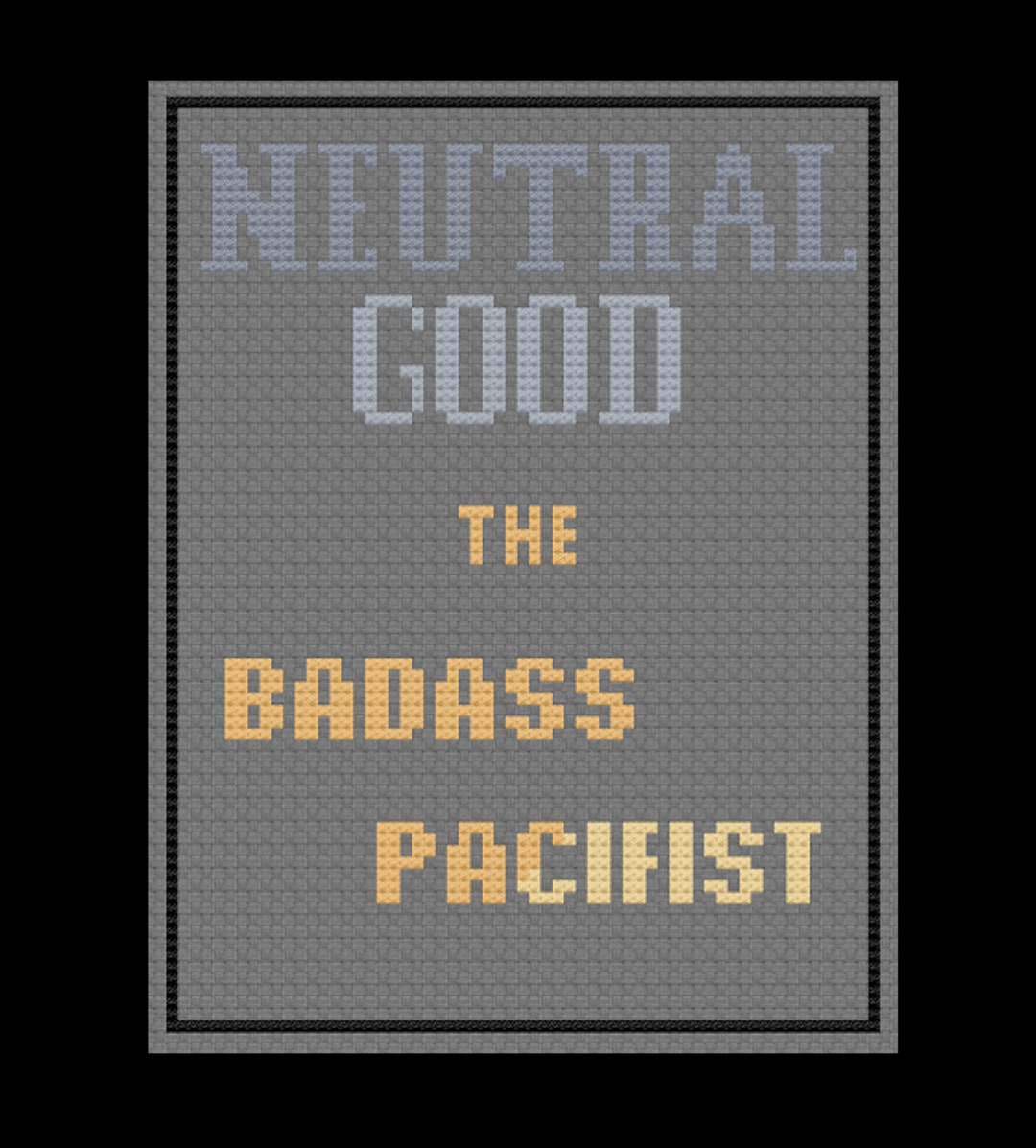 Neutral Good - D&D - PDF Cross Stitch Pattern - Etsy