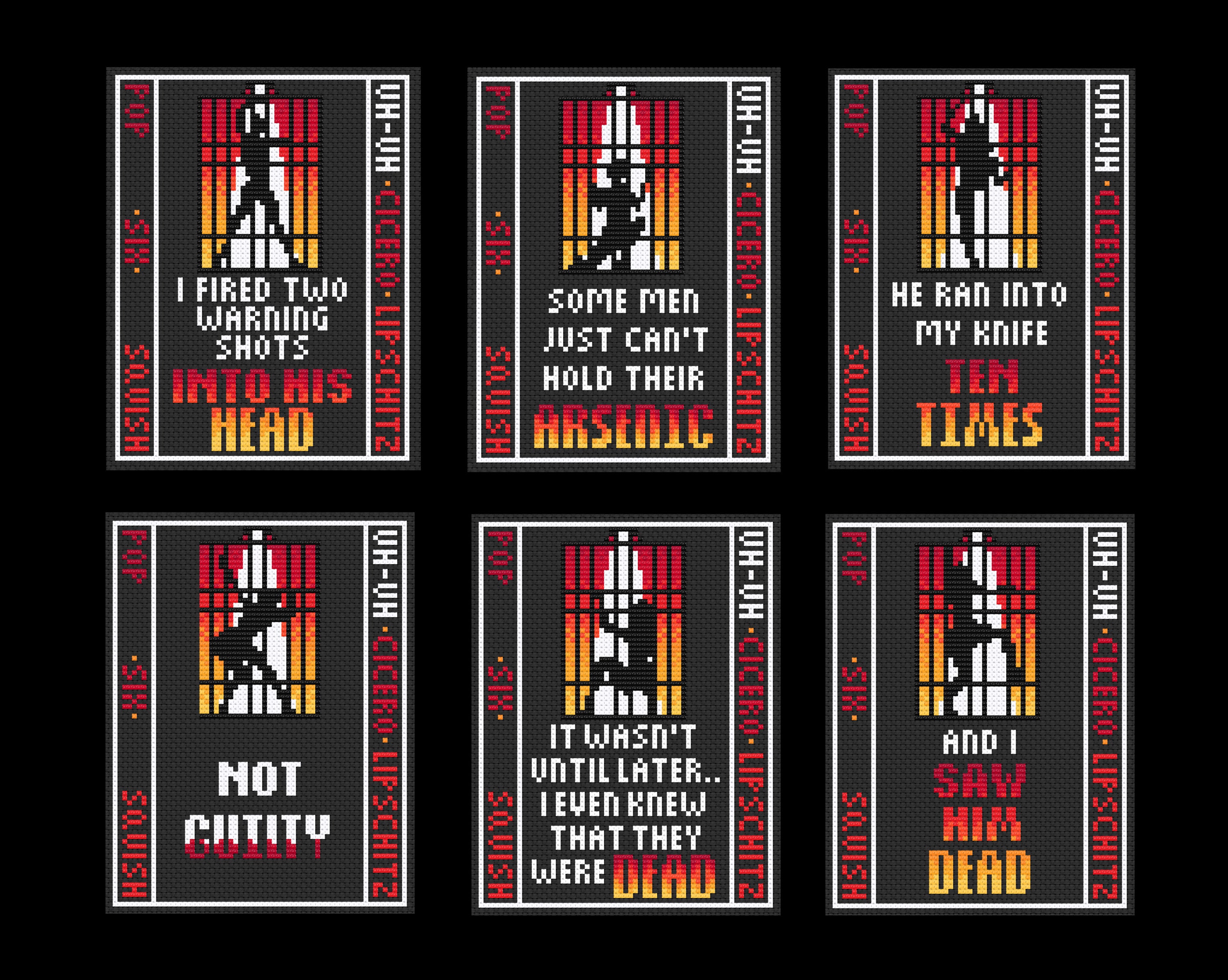 Cell Block Tango Large Set Chicago PDF Cross Stitch - Etsy