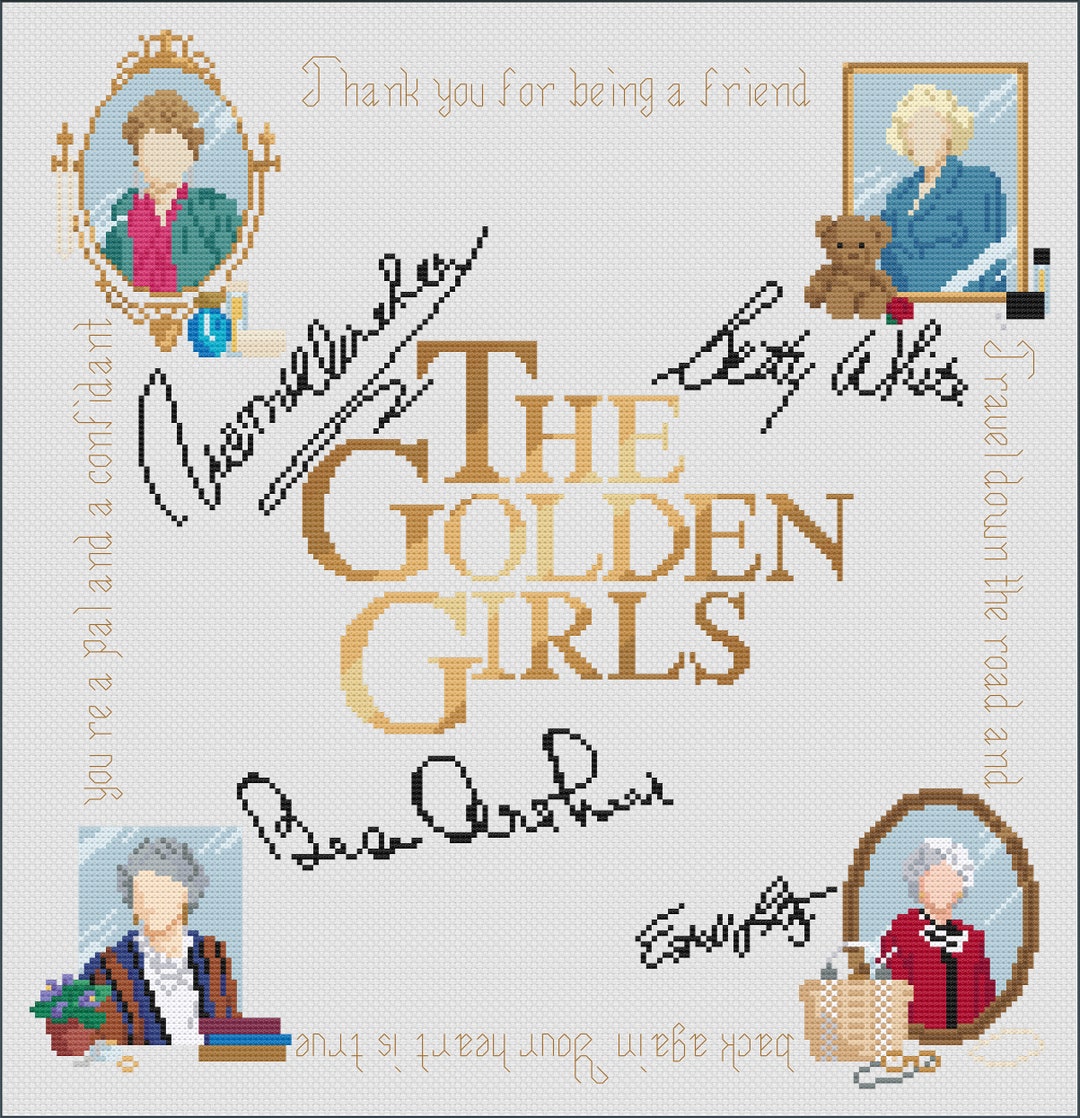 The Golden Girls SAL - 2023 - COMPLETED - Cross Stitch Pattern - Etsy