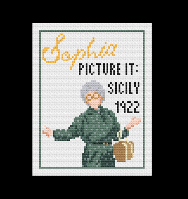Sophia - the Golden Girls - PDF Cross Stitch Patterns - Etsy