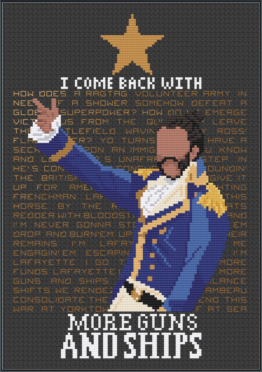 Guns and Ships - Hamilton - PDF Cross Stitch Patterns - Etsy